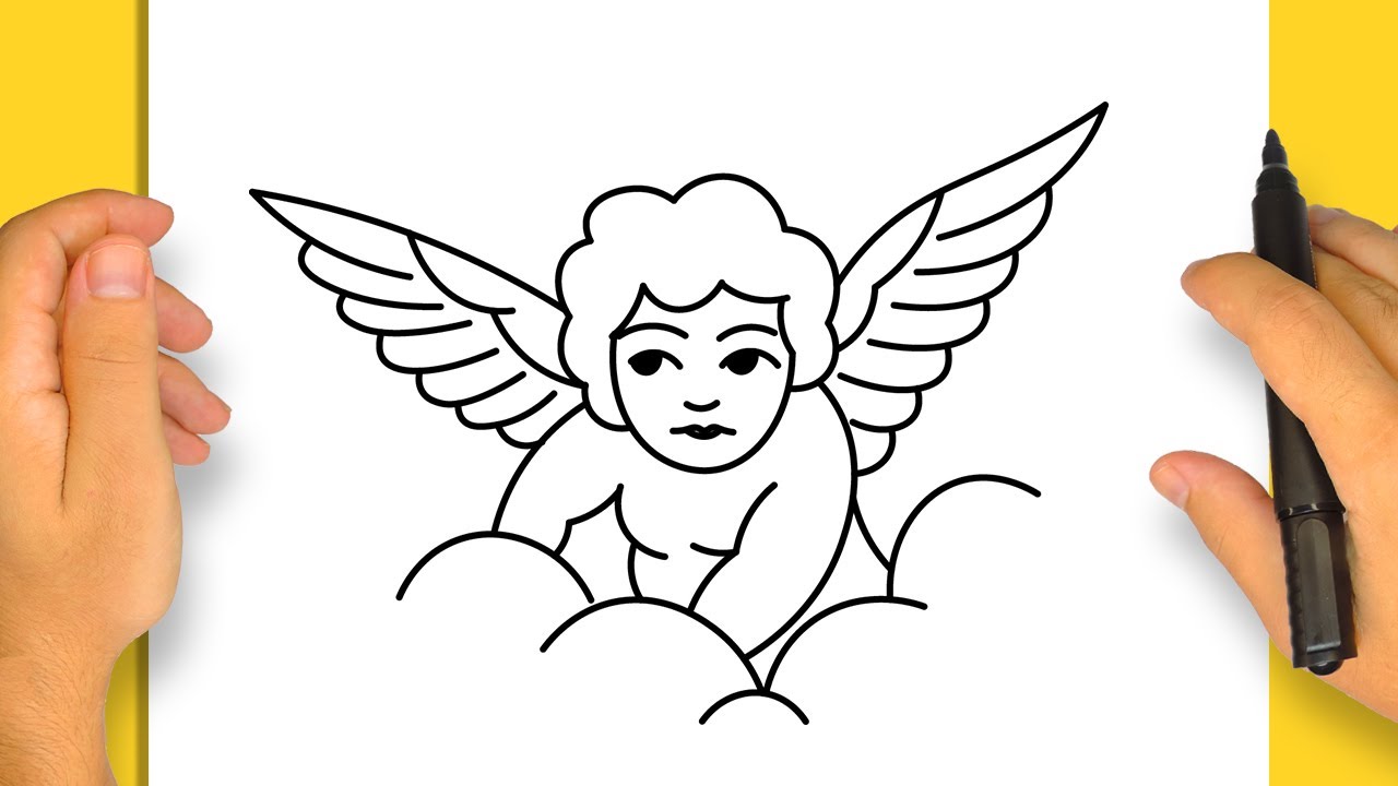 How to Draw an Angel | Step by Step Simple and Easy - YouTube