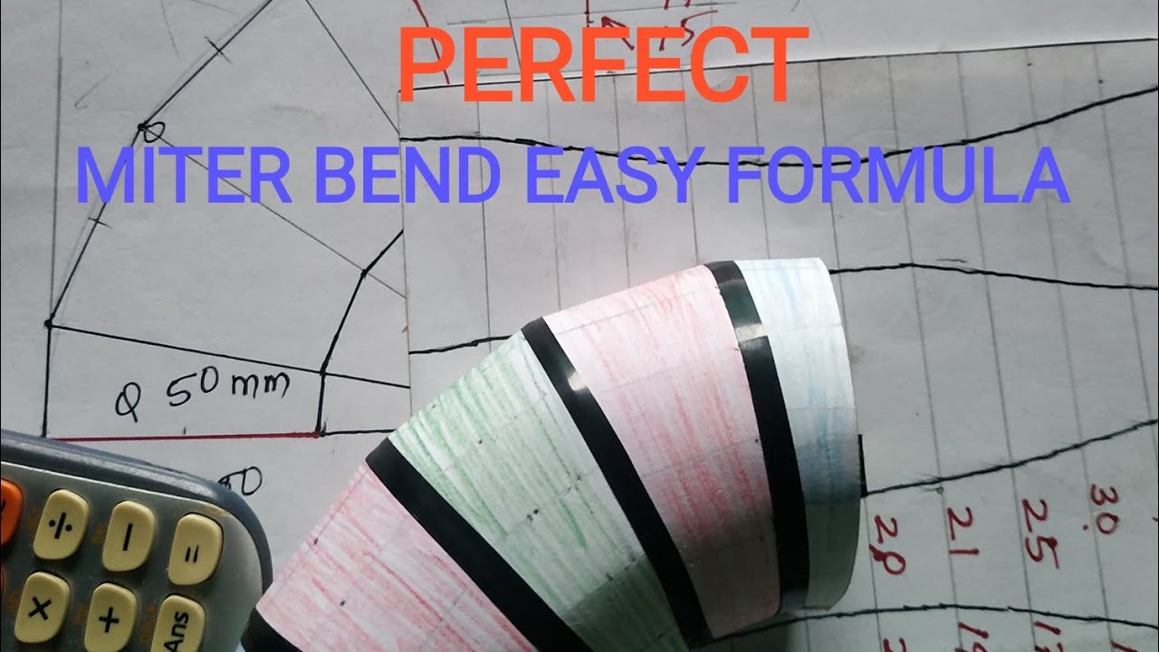 Miter bend easy formula - YouTube