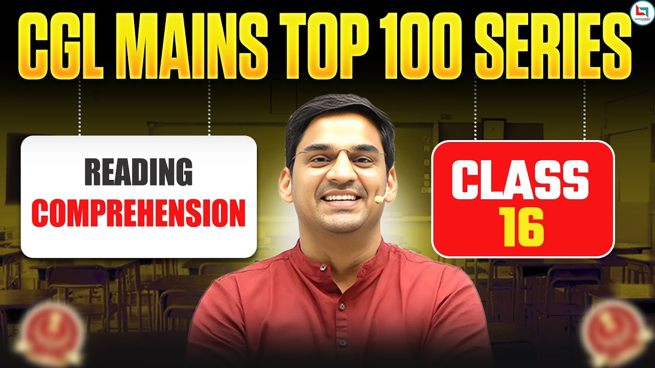 Reading Comprehension | | SSC CGL English | Class 16 | CGL Mains Top ...