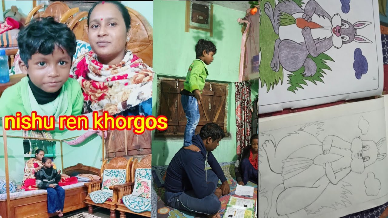 nishu khorgos a drawing kedeya#santali#dailyvlogs#youtuber - YouTube