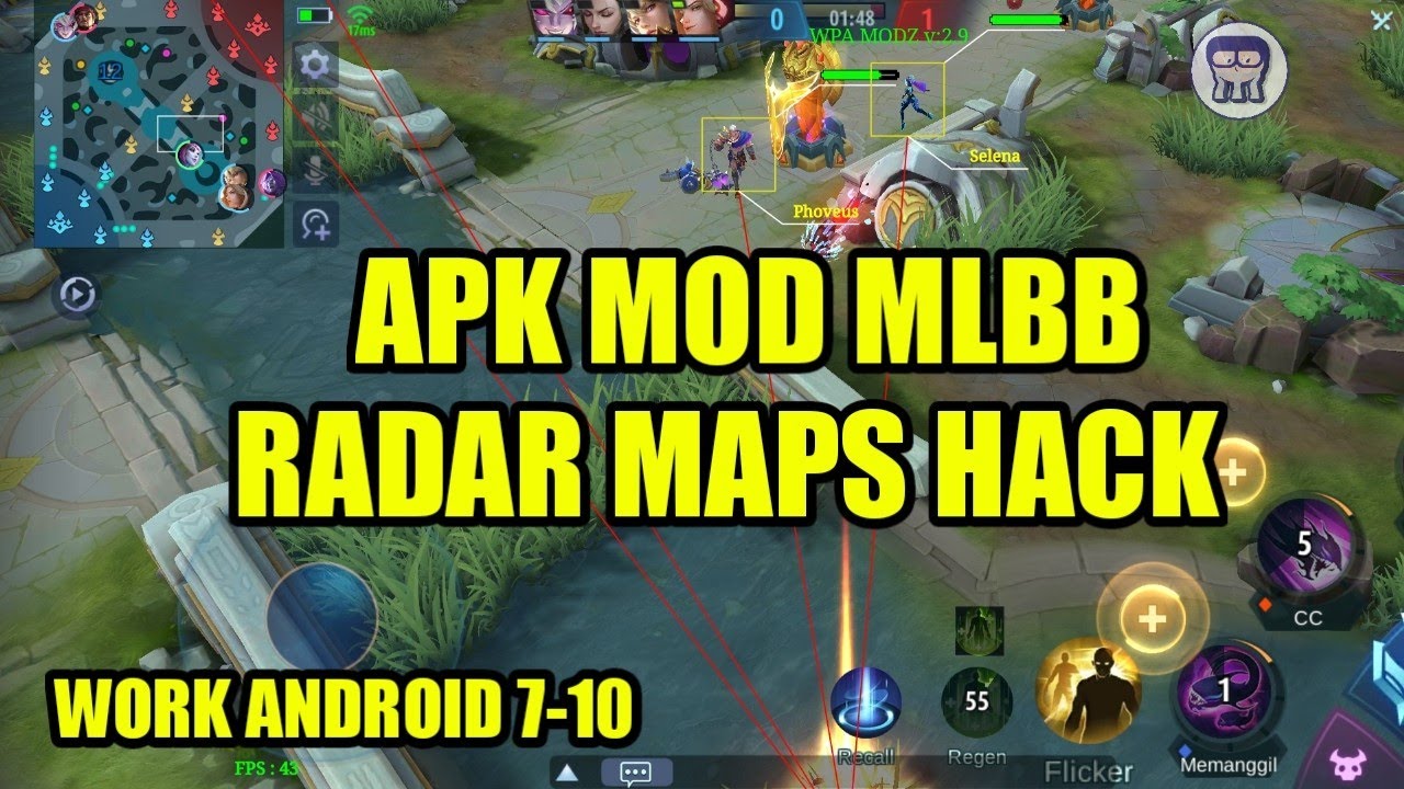 UPDATE APK MOD RADAR MAPS H4CK MOBILE LEGENDS TERBARU - YouTube