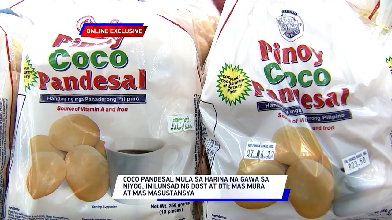 Coco pandesal mula sa harina na gawa sa niyog, inilunsad ng DOST at DTI ...