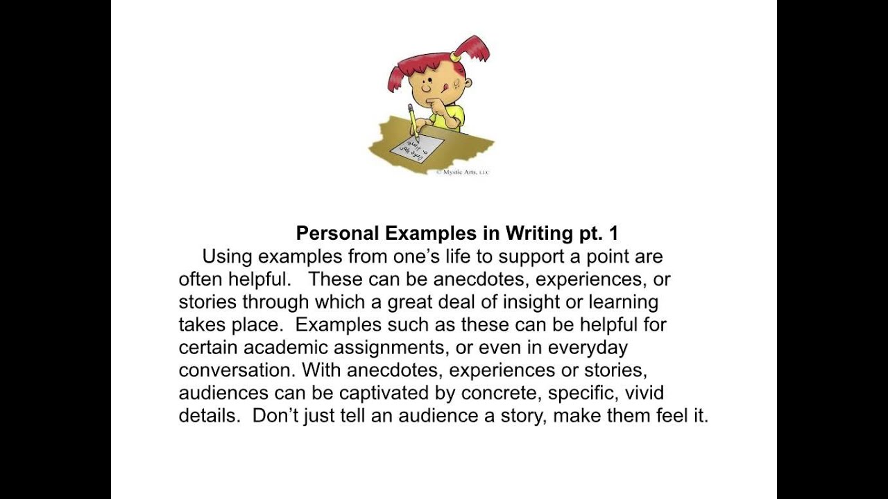 Exemplification and Illustration in Writing: Short Movie - YouTube