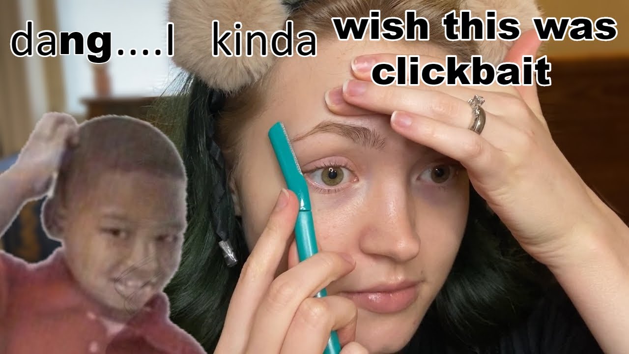 Shaving My Eyebrows to Become a Catfish - YouTube