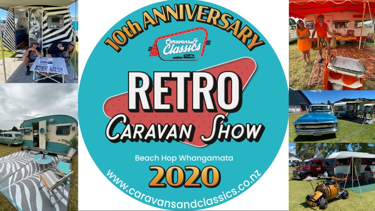 Beach Hop 2020 The Caravans & Classics Retro Caravan Show - YouTube