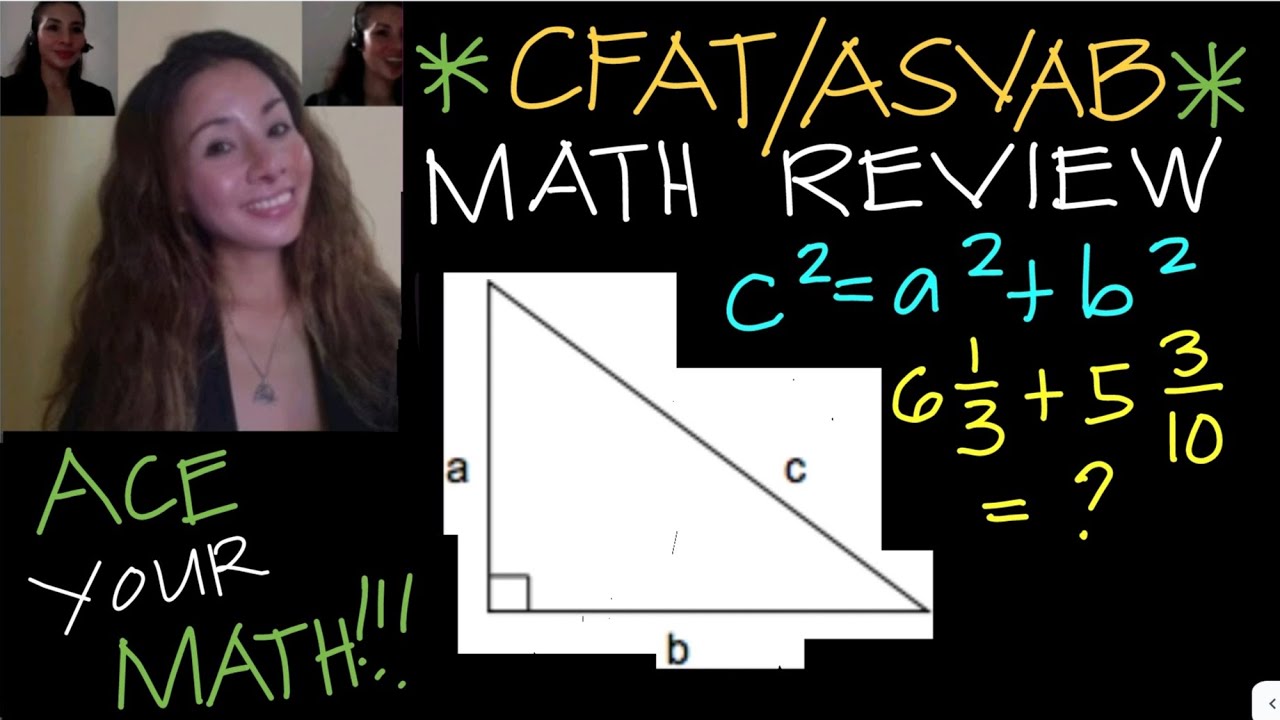 CFAT/ASVAB MATH REVIEW: Solved Math Problems by Jane Maciejewski - YouTube