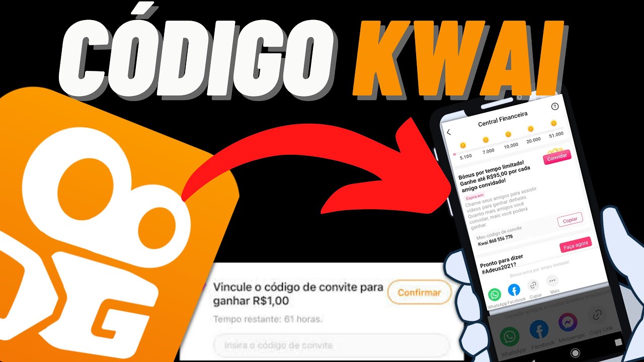 KWAI - CÓDIGO NÃO APARECE? (Resolvido) Como Colocar CÓDIGO NO KWAI ...