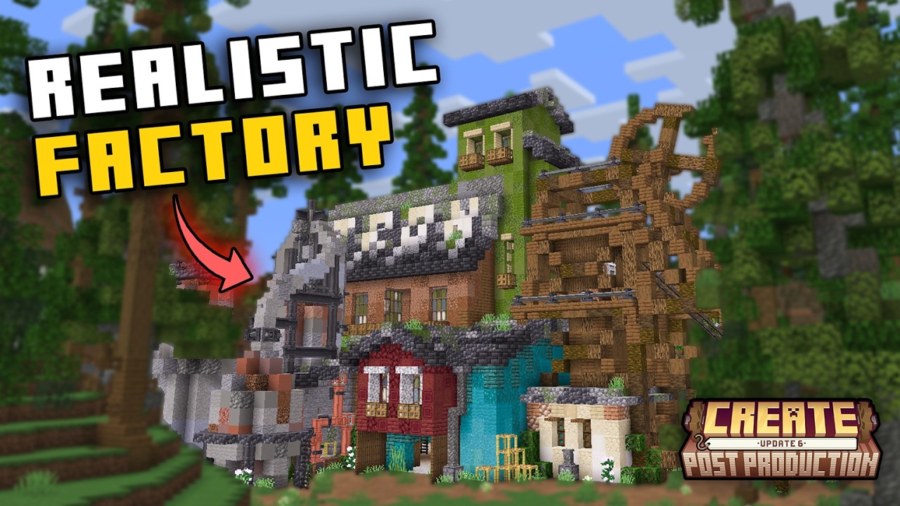 The Most REALISTIC Iron Farm in Minecraft Create Mod - YouTube