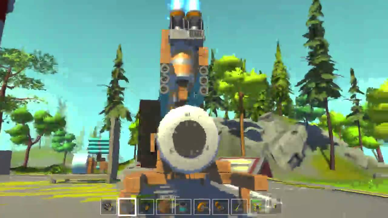 Scrap Mechanic Thuster Piston Engine With CrankShaft - YouTube
