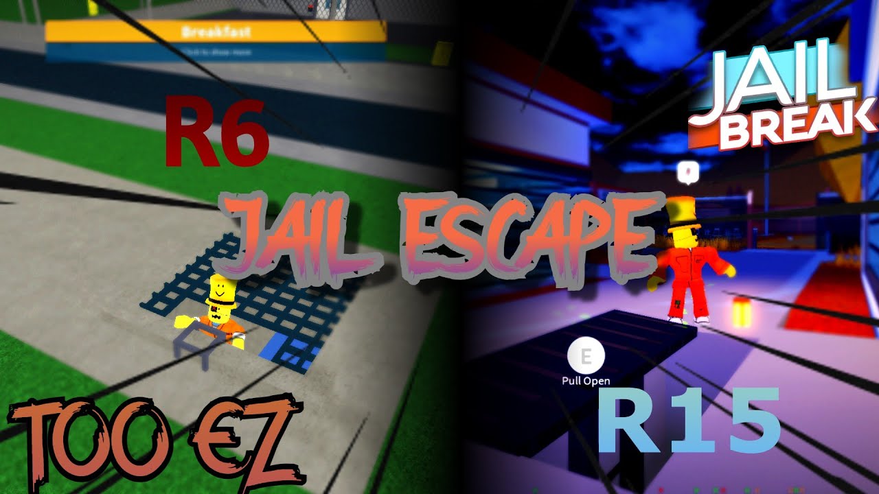 escaping JAILBREAK Vs. PRISON LIFE!!!! - YouTube