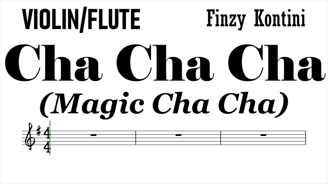 Cha Cha Cha Violin Flute Sheet Music Backing Track Play Along Partitura ...