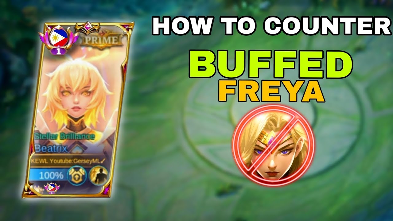 BEST BUILD TO COUNTER BUFFED FREYA | TOP PH BEATRIX -MLBB - YouTube