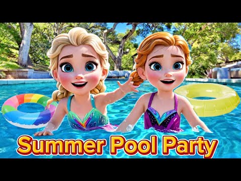 Elsa and Anna toddlers: Pool Party Adventure! Fun! Yay - YouTube