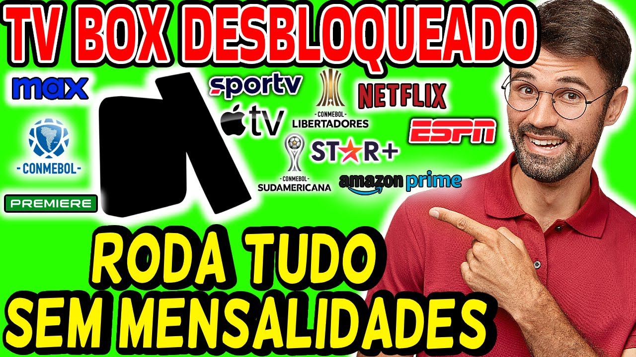 🔴 TV BOX QUE PEGA TODOS OS CANAIS ABEROS E FECHADOS - MELHOR TV BOX DO ...