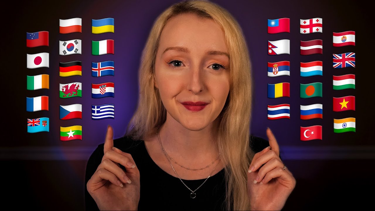 ASMR Whispering 'Hello' in 80+ Languages | Ear to Ear Whispers - YouTube