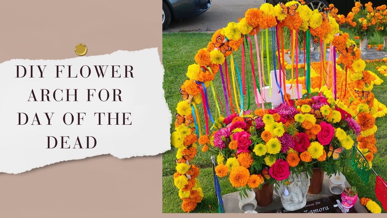 DIY Flower Arch for Day of the Dead!! - YouTube