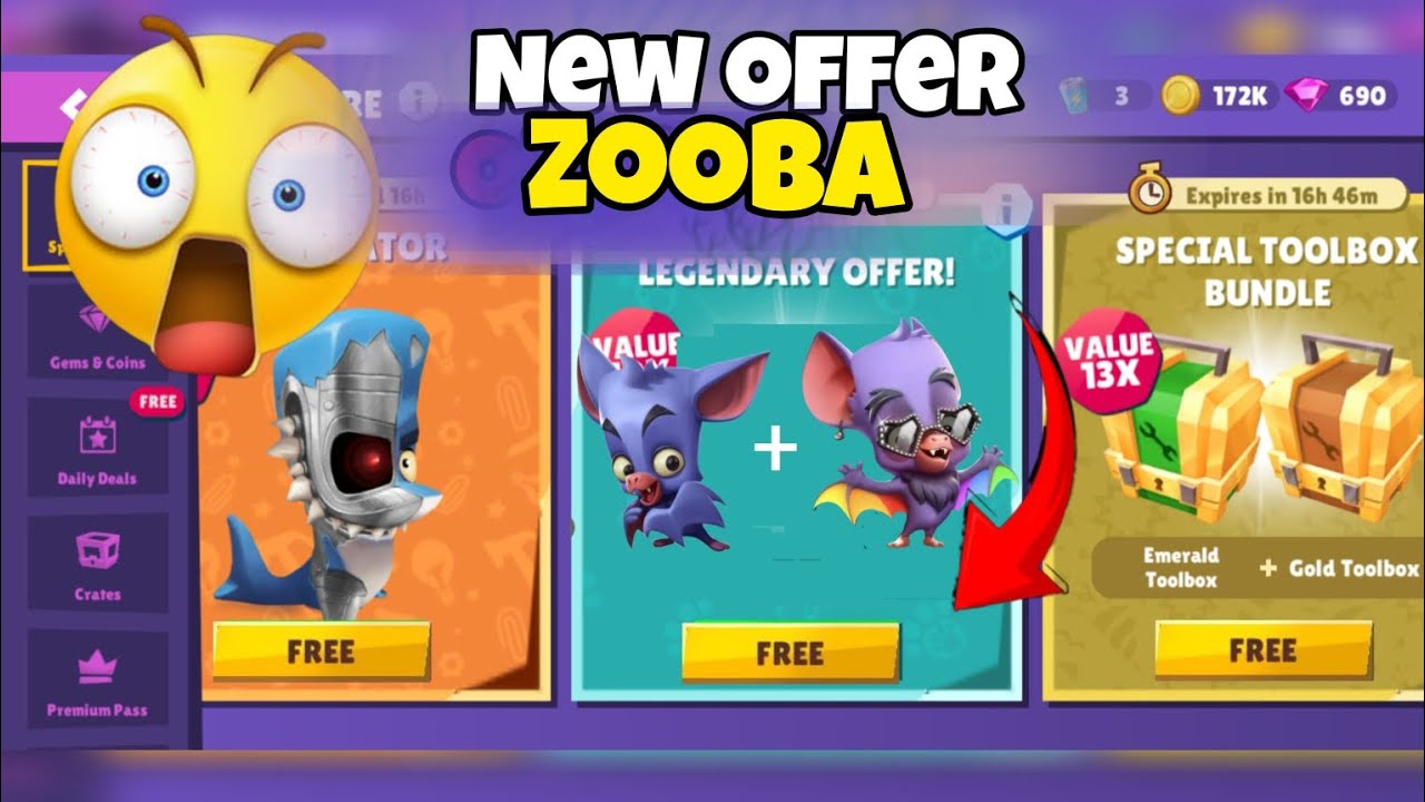 zooba fake 😂 offer free henry + rainbow🌈 skin and full characters🔥 ...