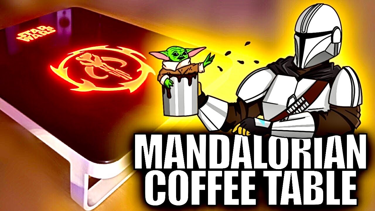 Making Epoxy Mandalorian Coffee Table - The Mandalorian - YouTube