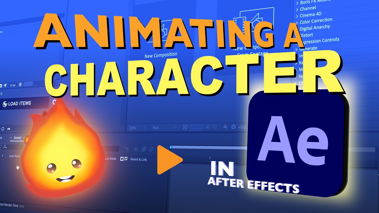 Creating an Animated Character in After Effects - YouTube