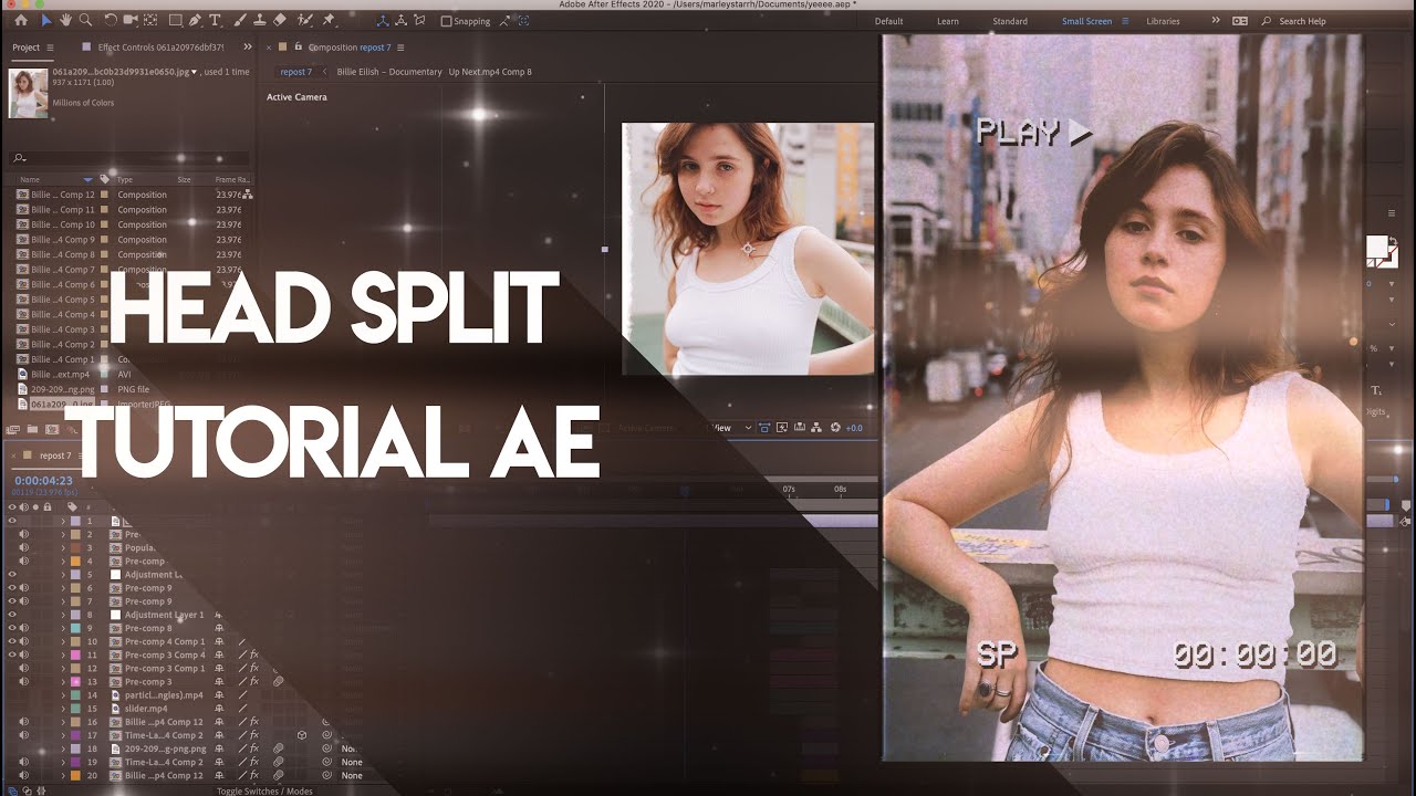 flower head split tutorial {ae} - YouTube