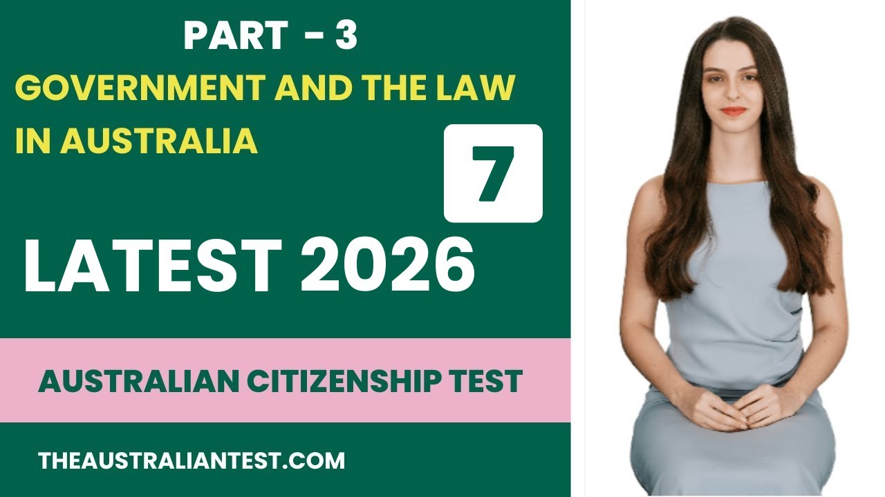 Government and the Law in Australia (PART 3) | TEST 7 | Australian ...