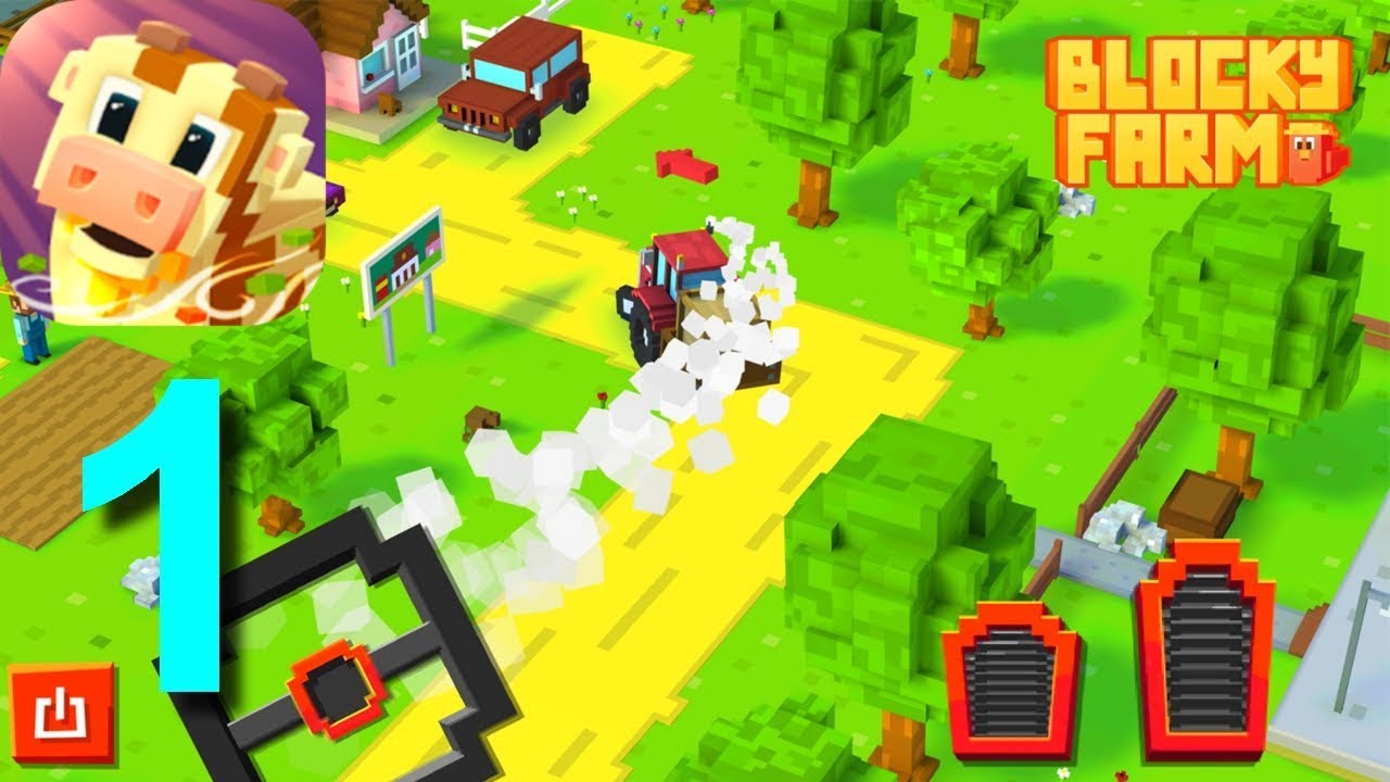Blocky Farm Walkthrough Part 1 / Android iOS Gameplay HD - YouTube