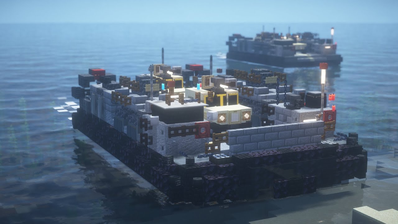 Minecraft: How to build a LCAC in Minecraft | Minecraft LCAC Tutorial ...