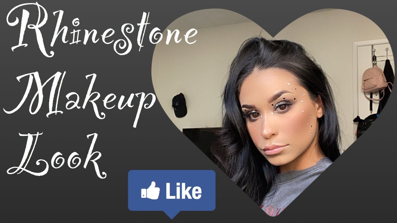 Updated Rhinestone Makeup Youtube Black Smoky Eyes with Rhinestones ...