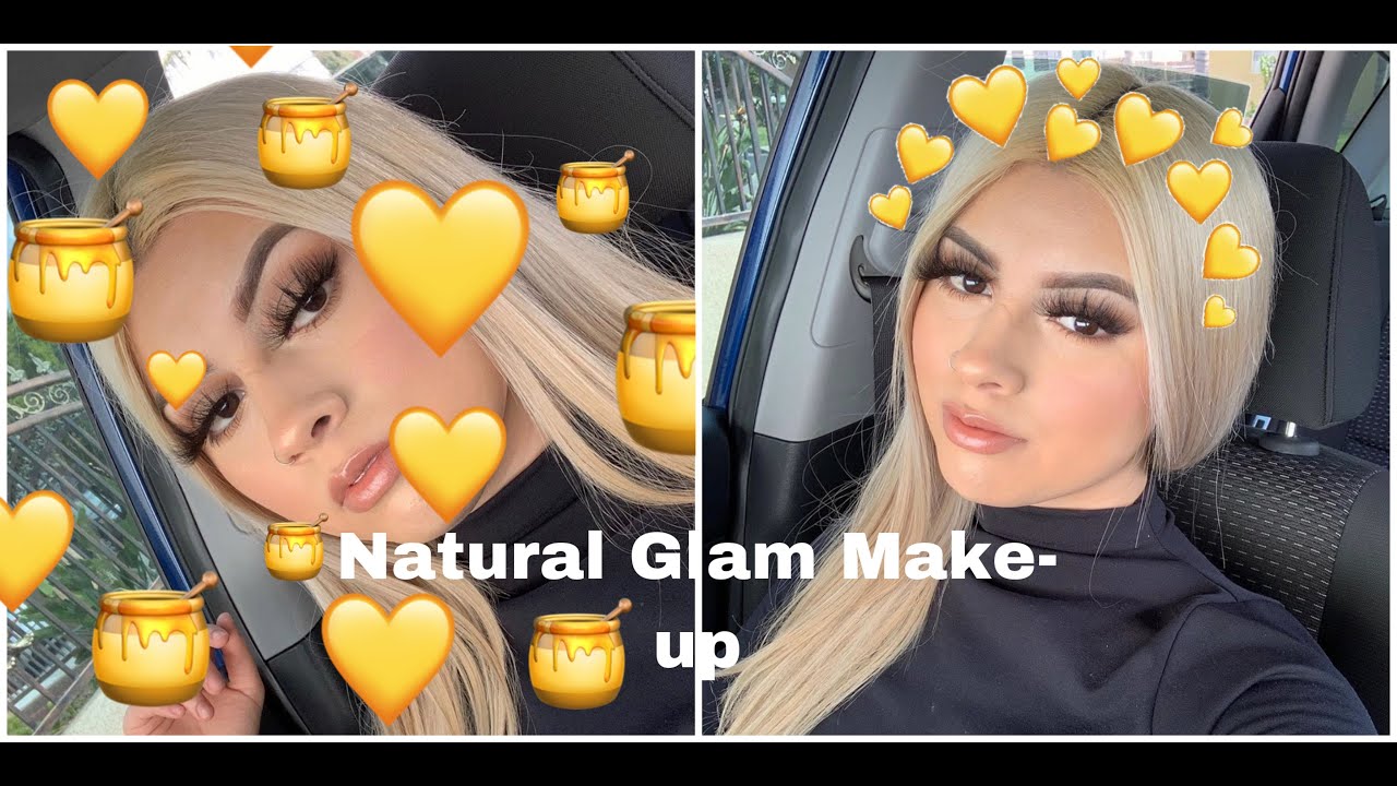 Natural Glam Makeup Tutorial 💛 - YouTube