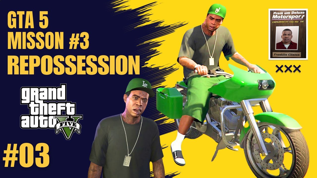 GTA 5 Mission #3 - Repossession - Gameplay (GTA 5 Gameplay #3) - YouTube