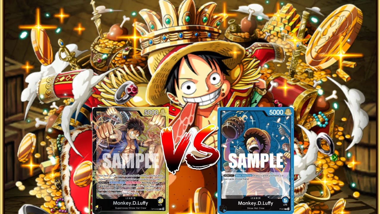 BLACK AND YELLOW LUFFY VS BLUE LUFFY!!! ONEPIECE TOURNAMENT ROUND 2 ...
