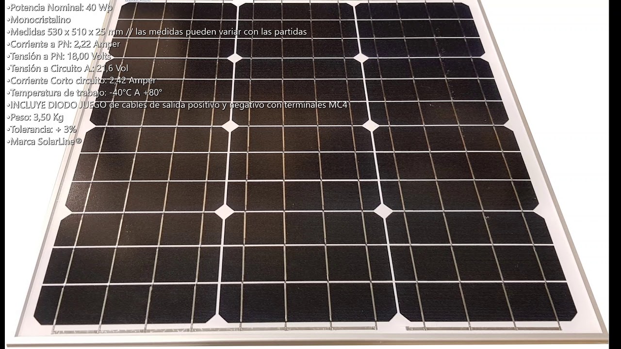 Paneles Solares Fotovoltaicos SolarLine Monocristalinos Policristalinos ...