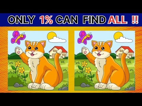 Is your brain 🤯 powerfull? find the 3 differences easy,medium,hard level game! Spot the ...