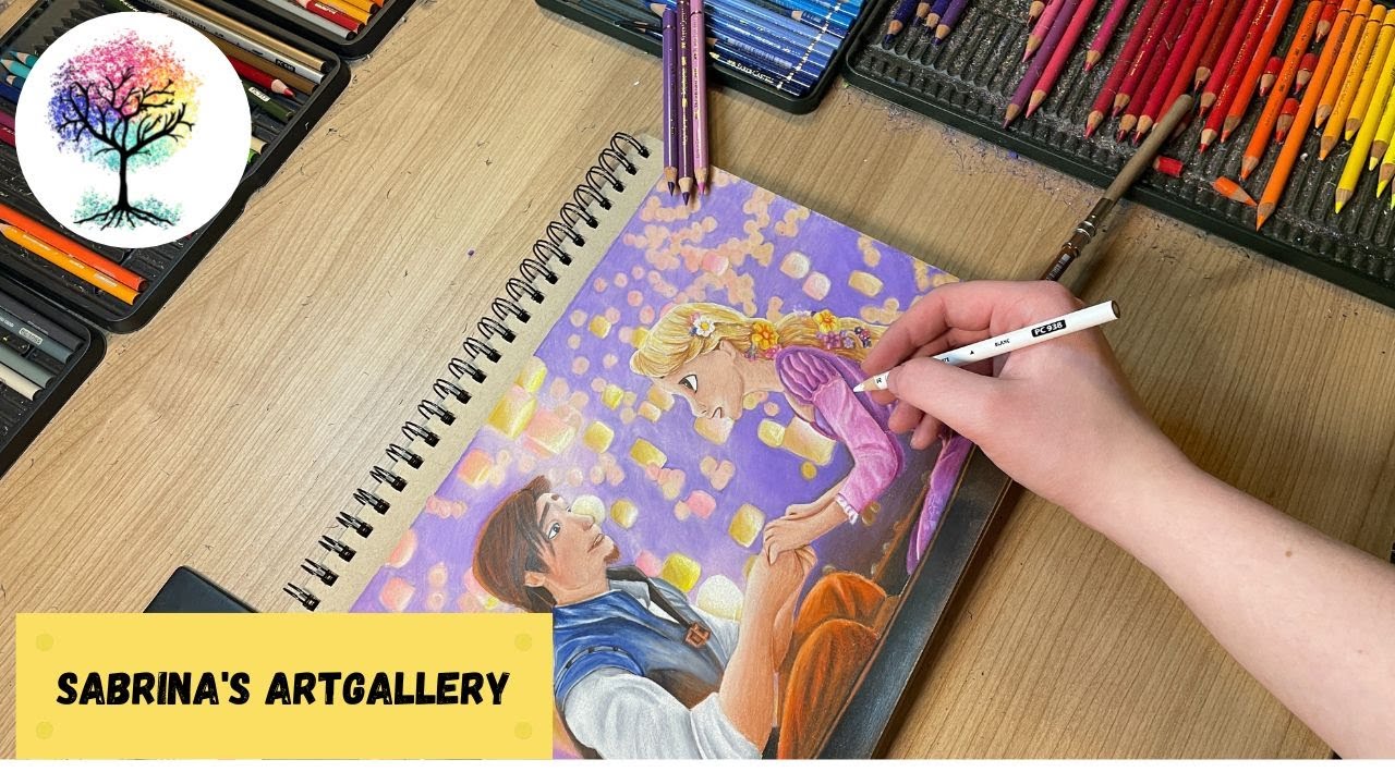 Tangled: Rapunzel and Flynn - Drawing - YouTube