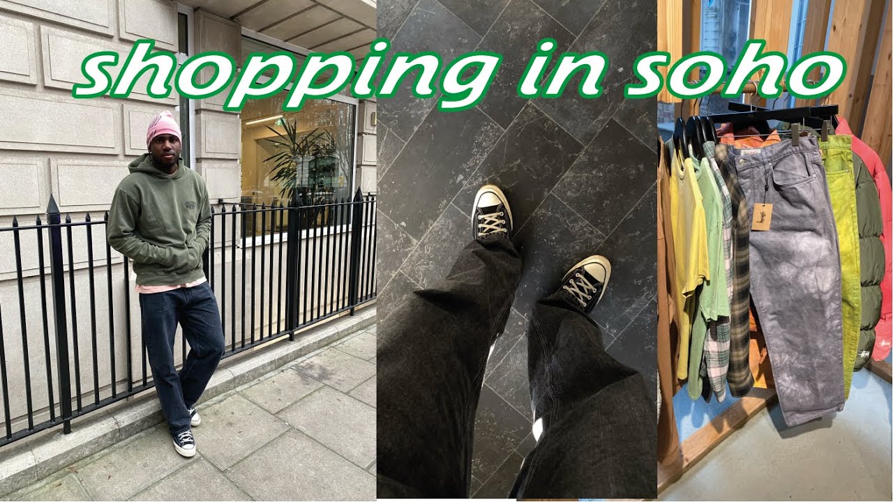 Shopping in London (Soho) & pick ups Our legacy, Stussy and more - YouTube
