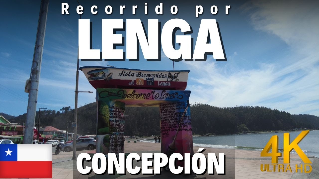 Caminando (4K) por LENGA, UNA DE LAS PLAYAS MÁS CONOCIDAS DE CONCEPCIÓN ...