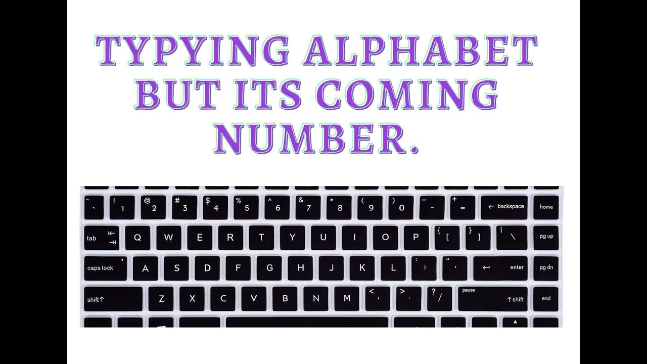 {"Typing Alphabet and its coming number. Keyboard is working as ...