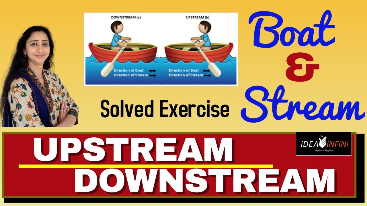 Upstream Downstream | Word Problems on Boat and Stream| Class 10 Maths ...