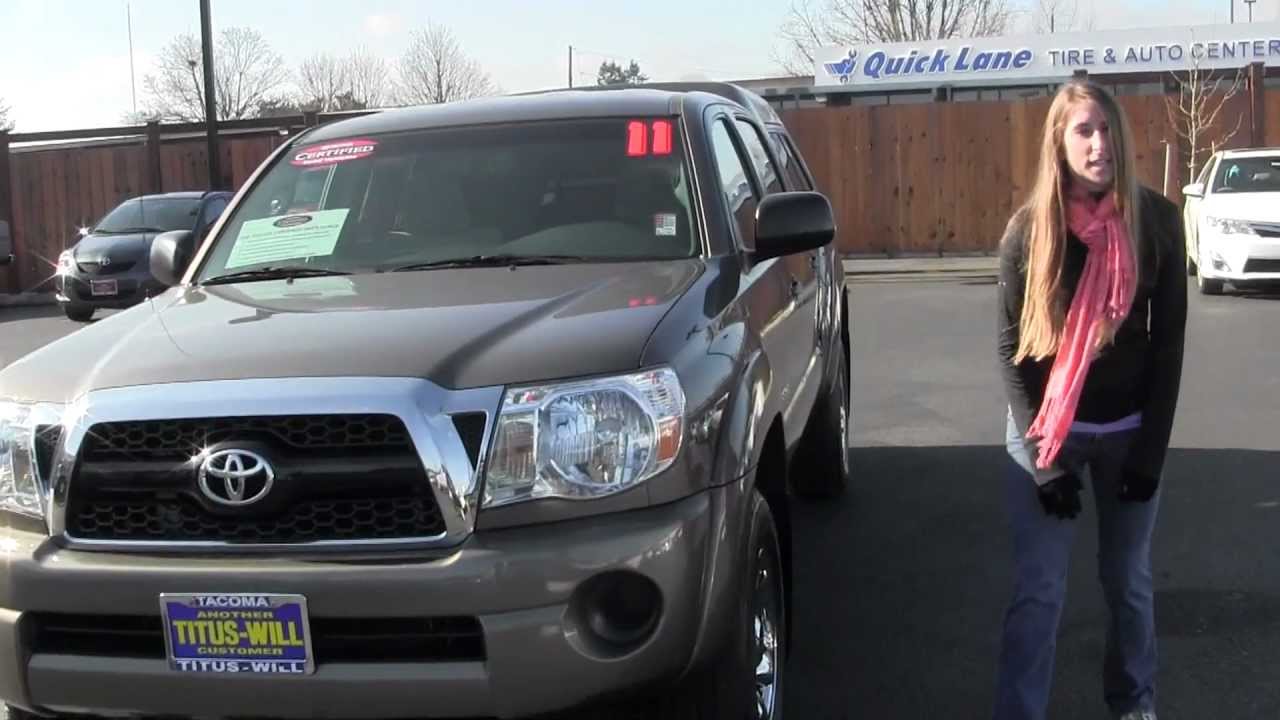 Virtual Tour of a 2011 Toyota Tacoma at Titus Will Toyota in Tacoma ...