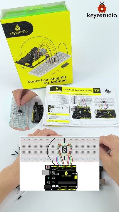 🐞Arduino Super Learning Kit:1-digit LED Segment Display🚀#shorts #keyestudio #arduino #stem #kit ...