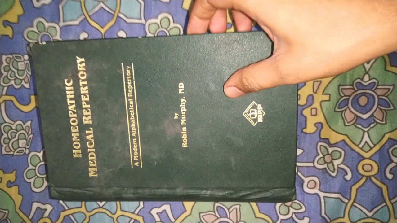 Clinical Homoeopathic Repertory - YouTube