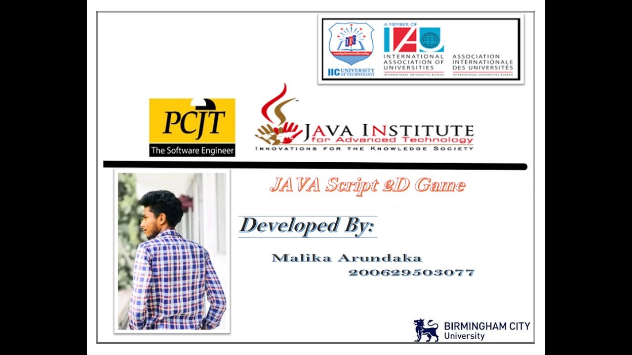 My First Project of Java Institute Software Engineer Degree - YouTube