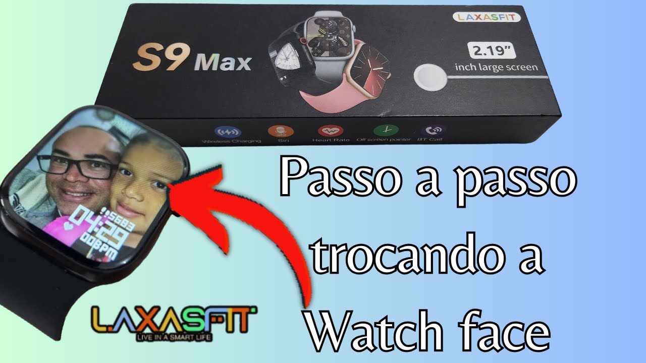Personalize seu Smartwatch S9 Max com sua foto favorita em apenas ...