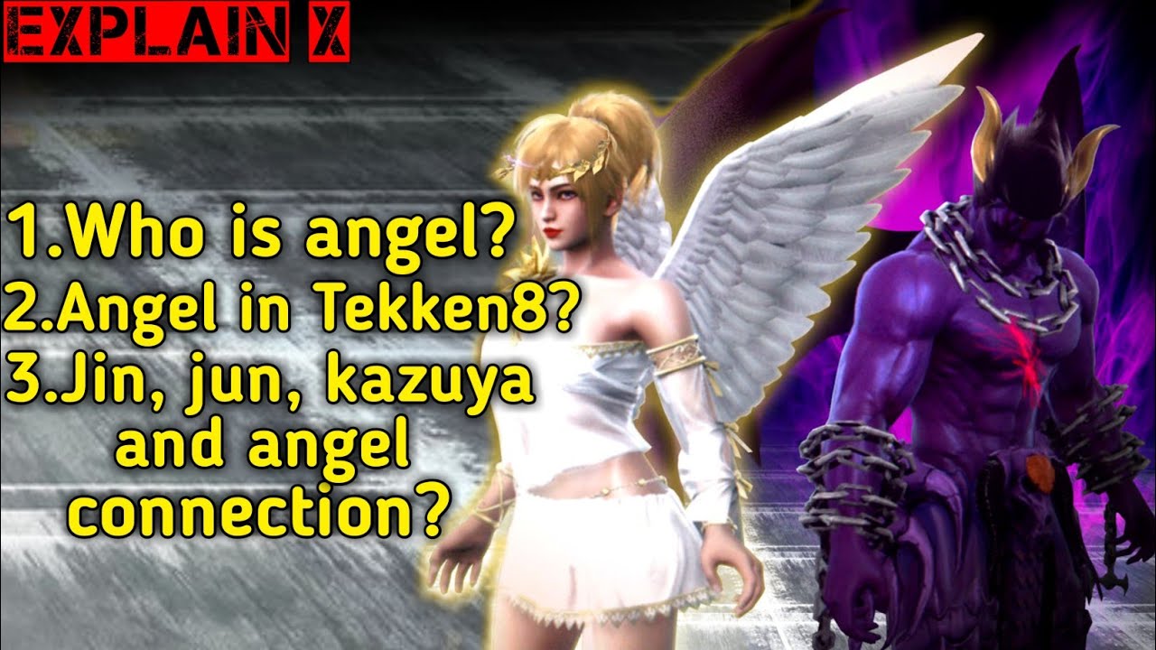 Tekken History of Angel. |Angel in Tekken8? jin, jun, kazuya & angel ...