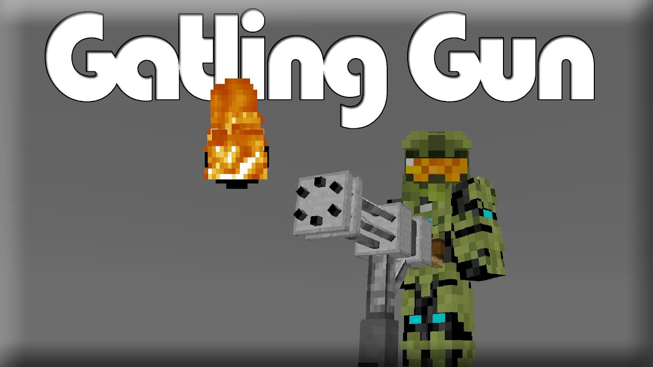 [Tutorial] Gatling Minigun in Vanilla Minecraft [MC 1.8+] - YouTube