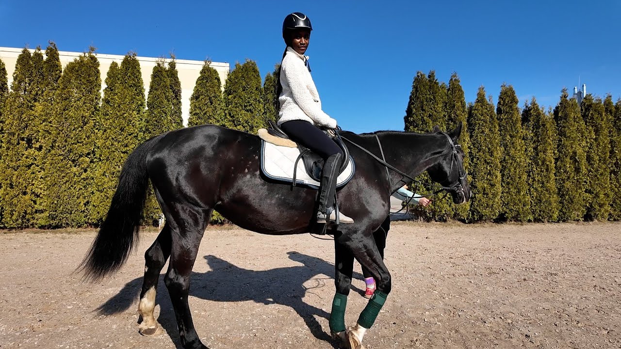 First Horse riding session in russia - YouTube