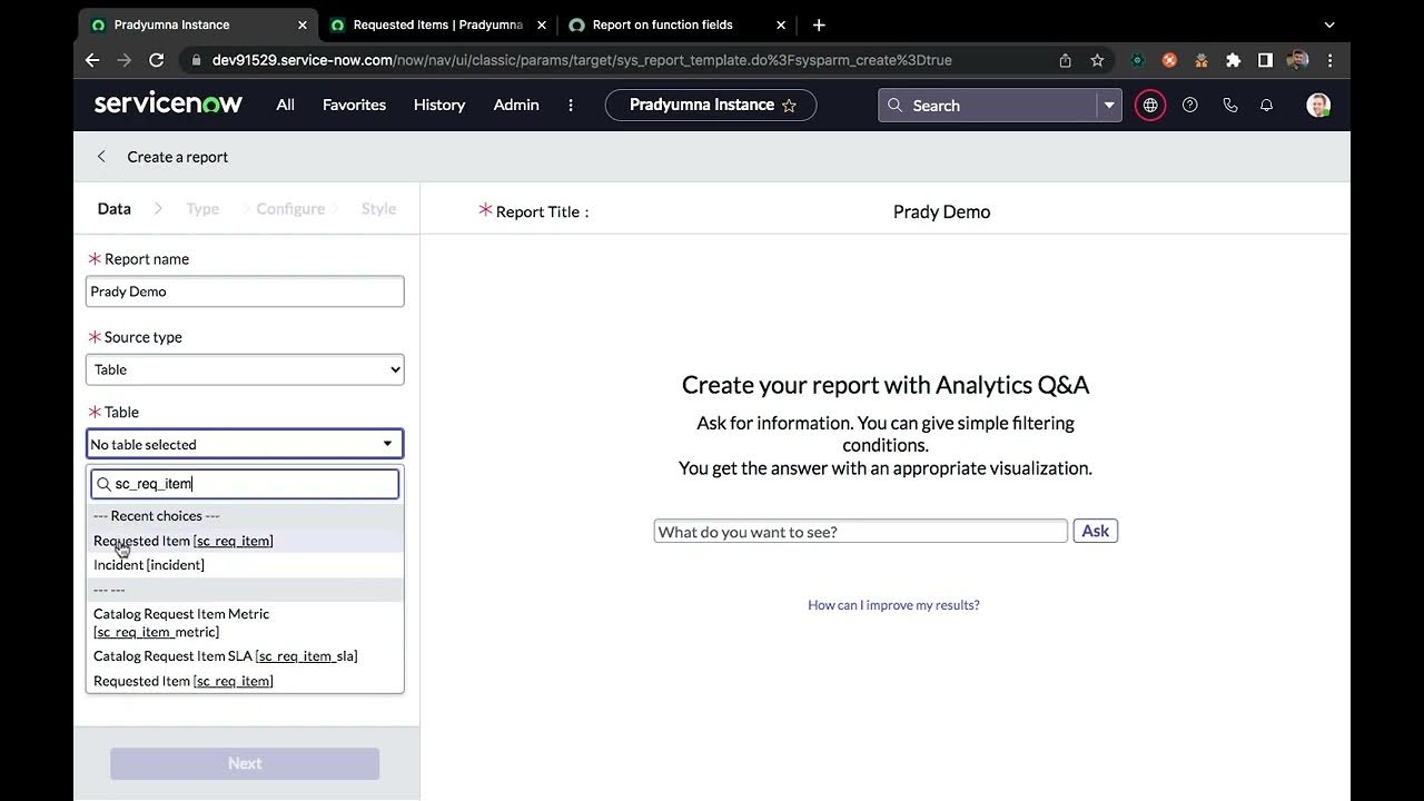 ServiceNow Configuration Field In Reporting - YouTube