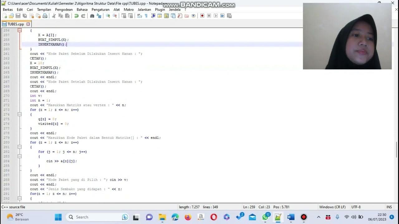 Tugas Besar Algoritma & Struktur Data - Si penjualan toko (dengan inputan) - YouTube
