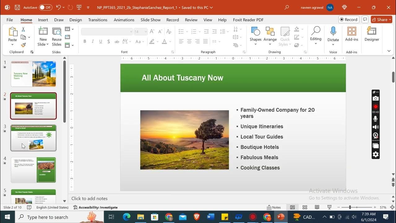 New Perspectives PowerPoint 365/2021 | Module 2 SAM Project 1b ...