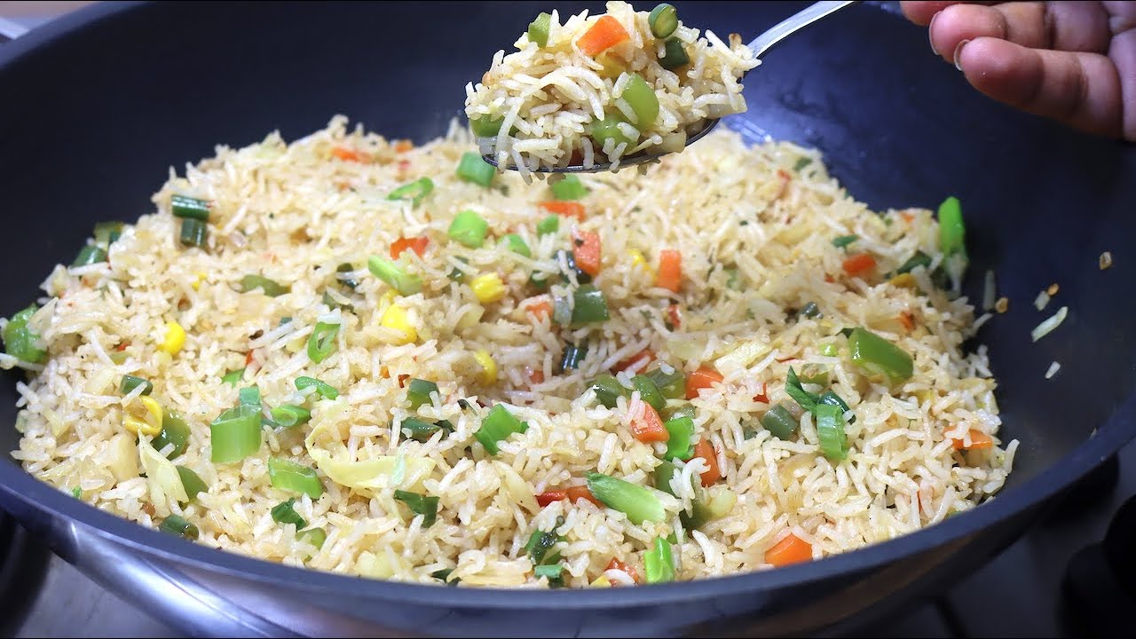 Street Style Veg Fried Rice | Vegetable Fried Rice | वेज फ्राइड राइस ...